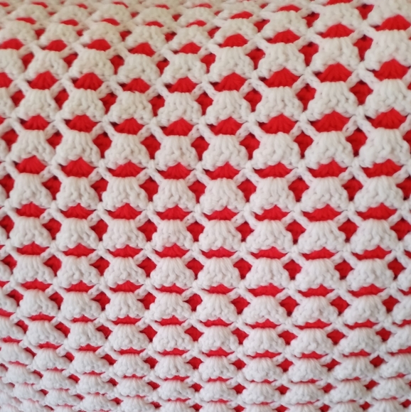 Hand Crafted | Accents | Reversible Afghan Hand Crochet | Poshmark